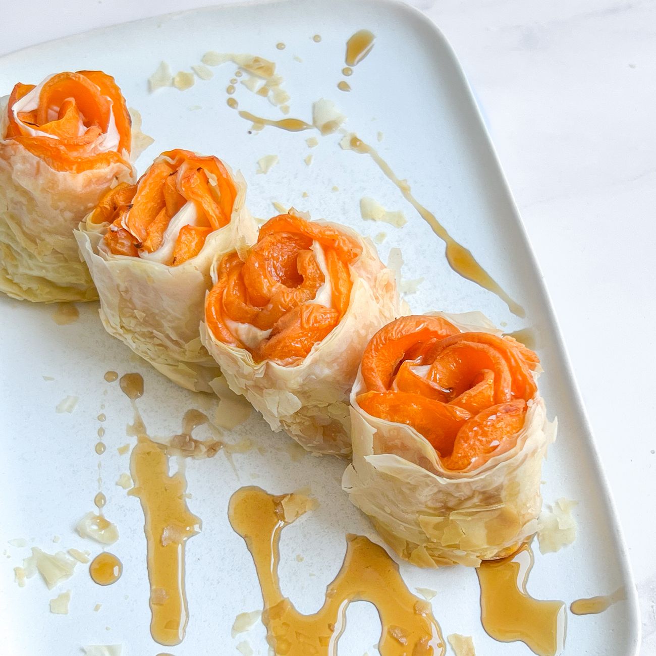 Healthier Air-fryer Apricot Filo Roses Recipe | Woolworths