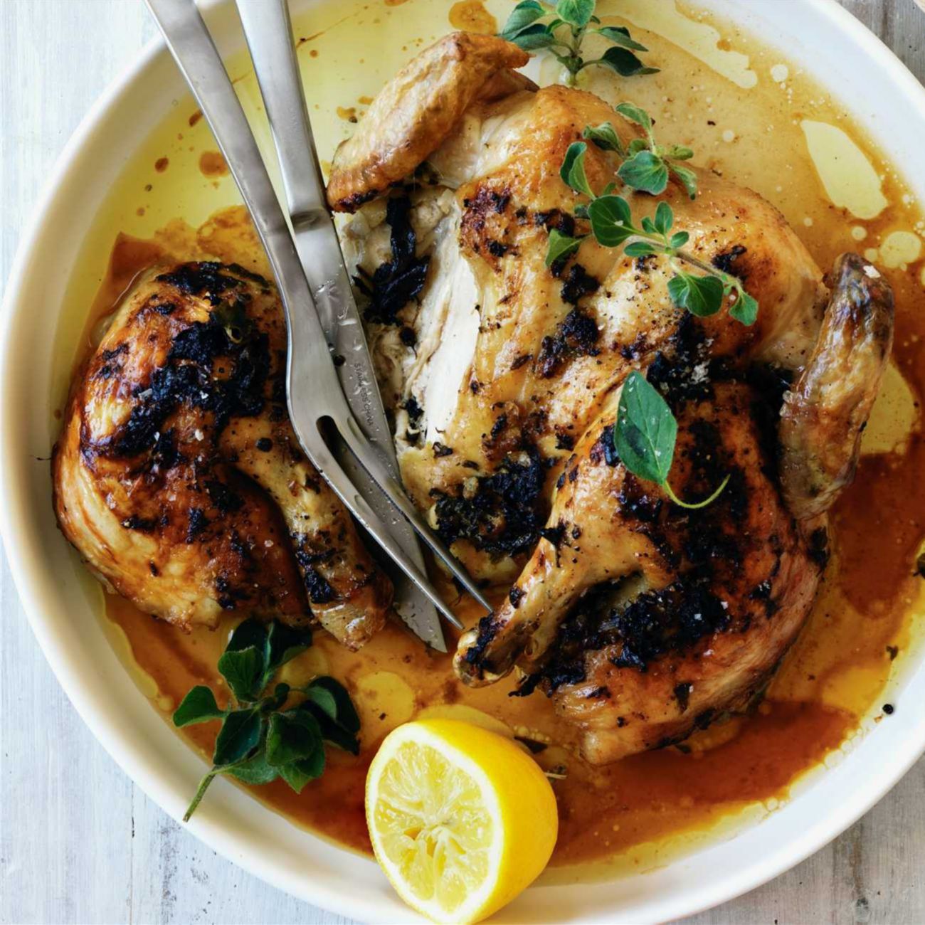 Lemon & Oregano Marinated Split Chicken Recipe | Woolworths