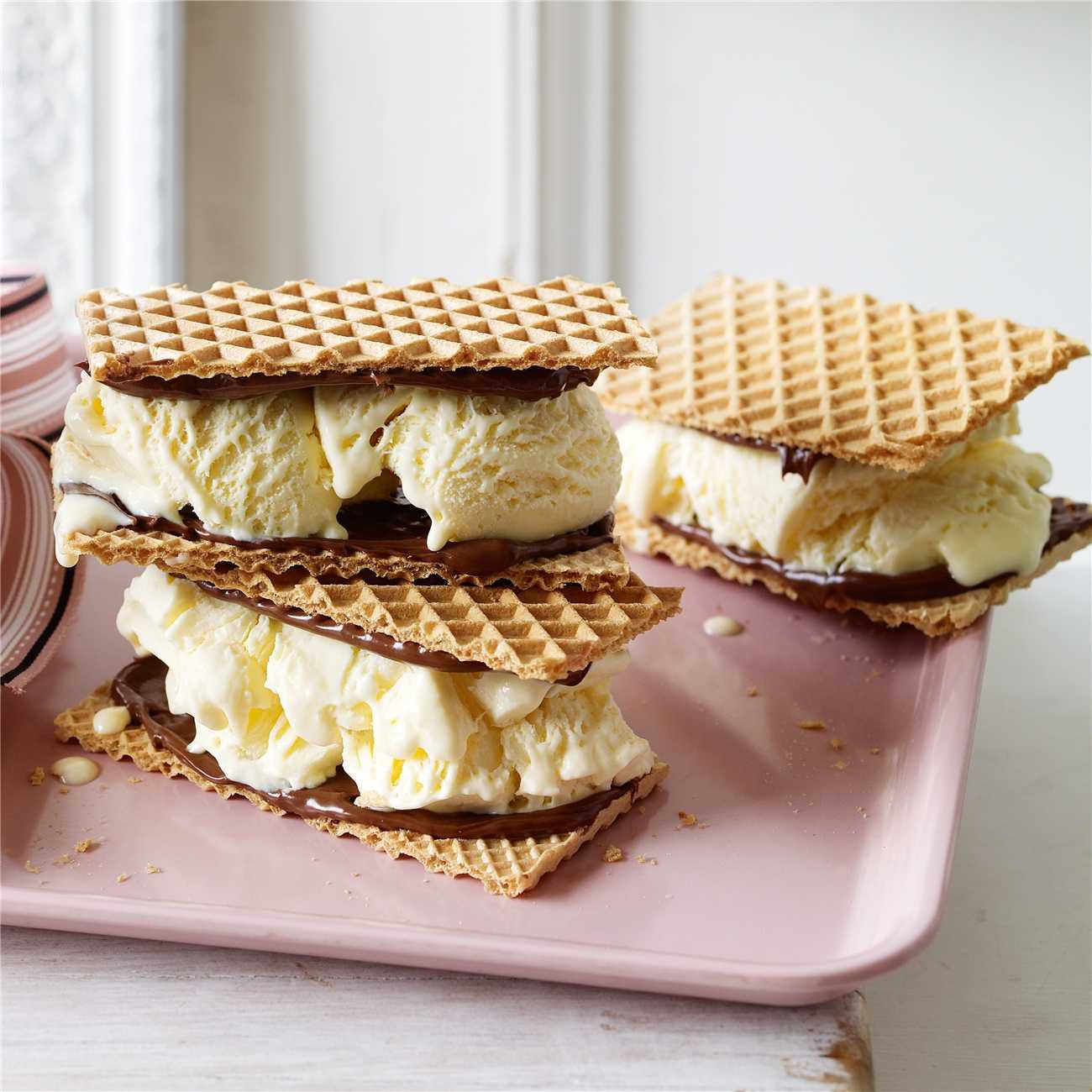 Chocolate Ice Cream Wafers
