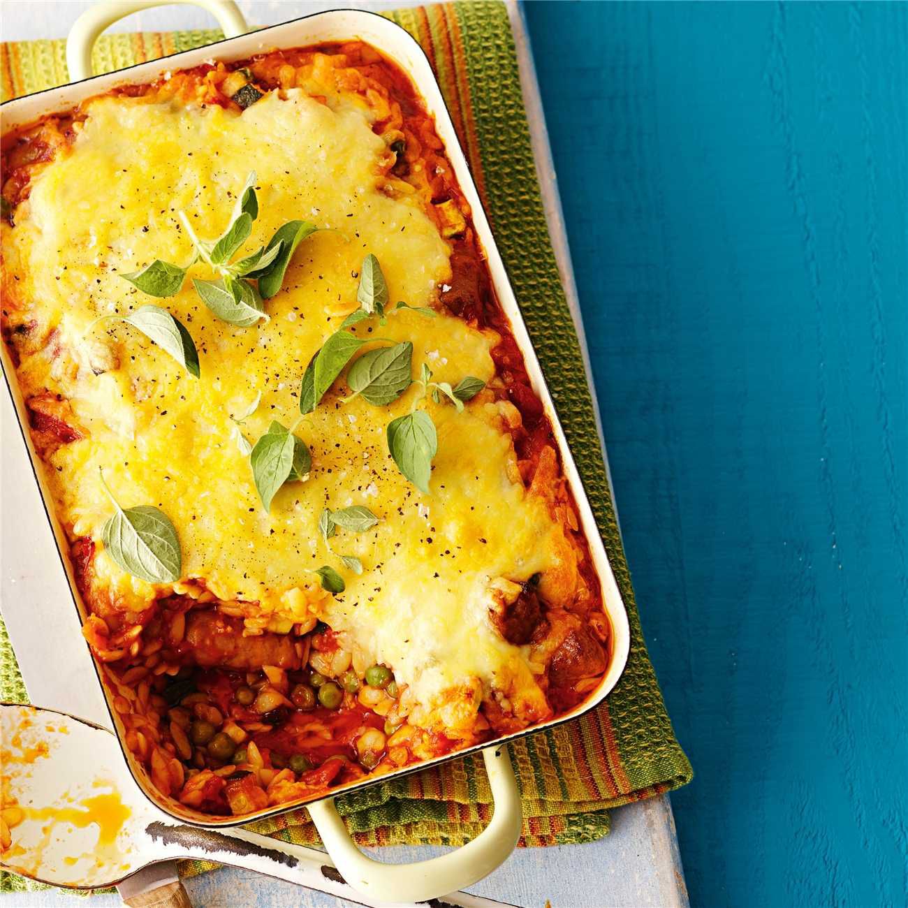 Sausage, Risoni & Tomato Bake Recipe | Woolworths