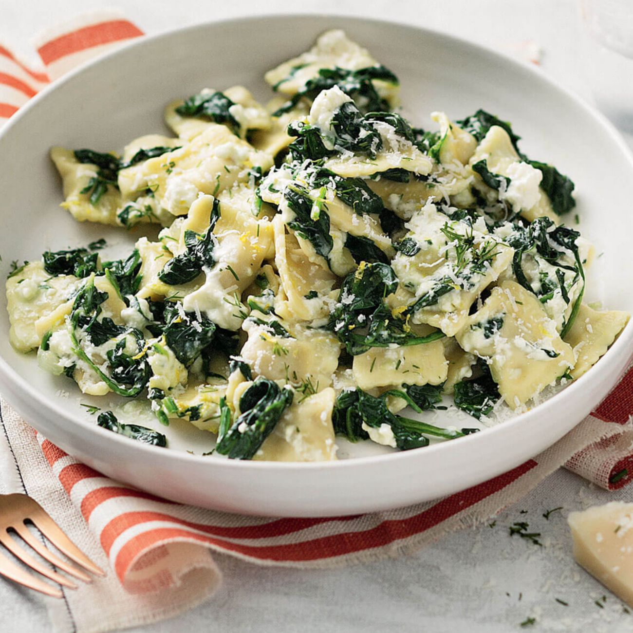 Ravioli With Lemony Spinach & Ricotta Recipe | Woolworths