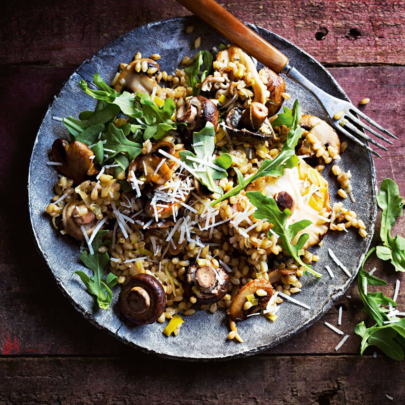 Barley Risotto With Mushroom & Rocket Recipe | Woolworths