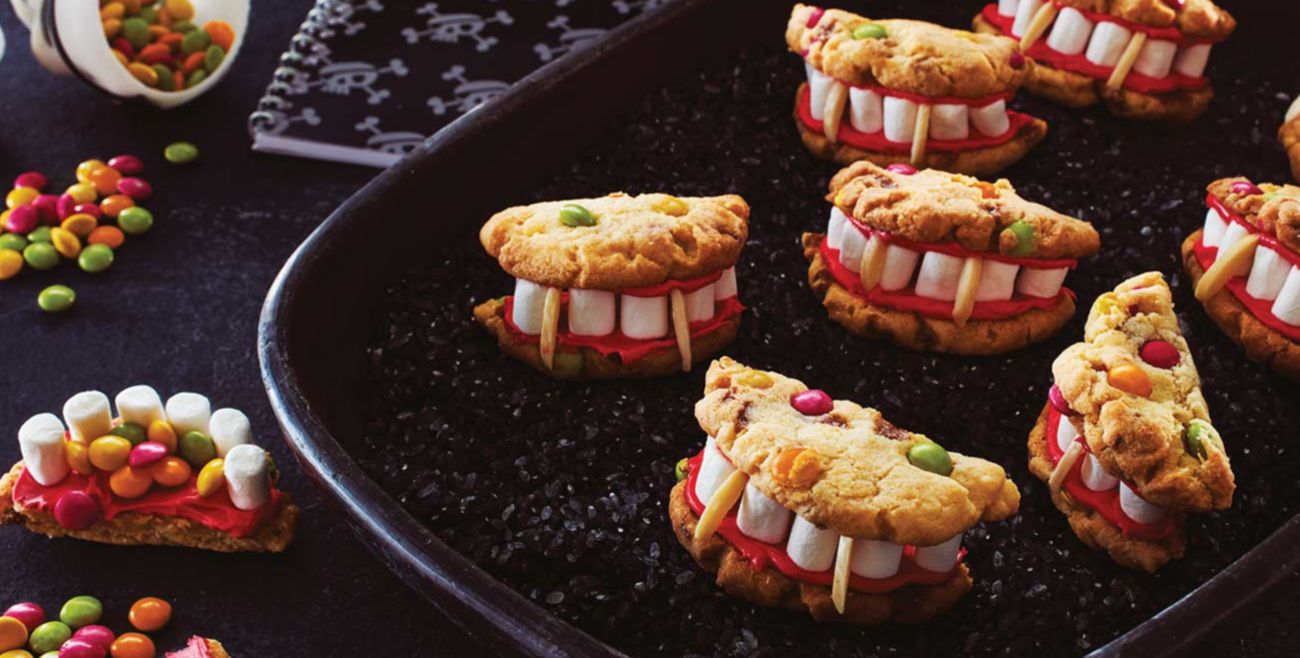 Dracula's Teeth Salted Caramel Cookies Recipe | Woolworths