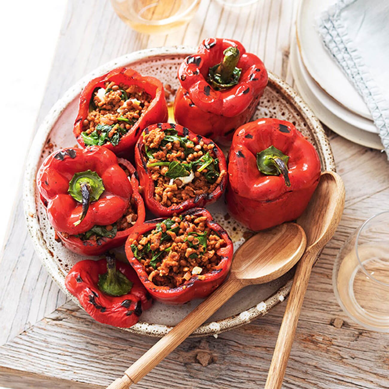 Spicy Stuffed Capsicums Recipe | Woolworths