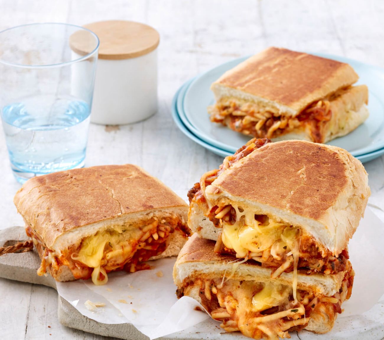 Italian Spaghetti Bolognese Garlic Bread