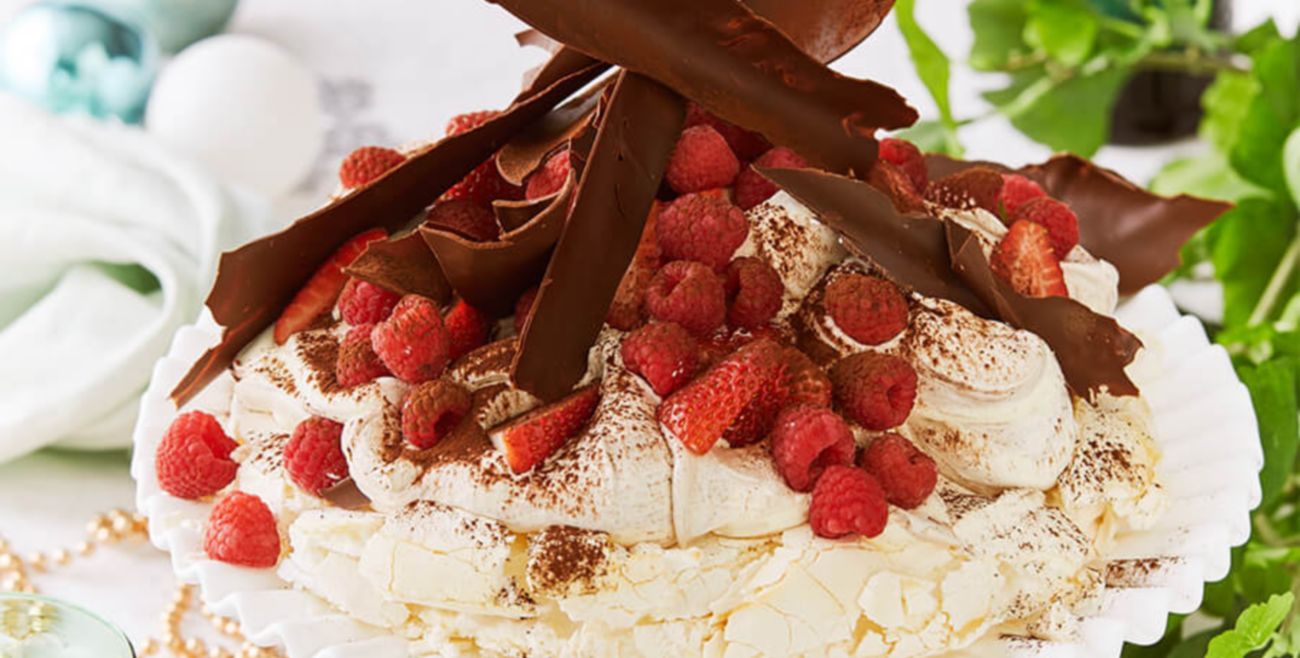 Berry & Chocolate Pavlova Recipe | Woolworths