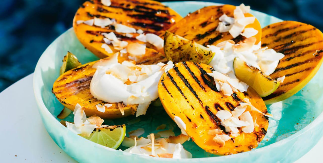 Grilled Mango Cheeks Recipe | Woolworths