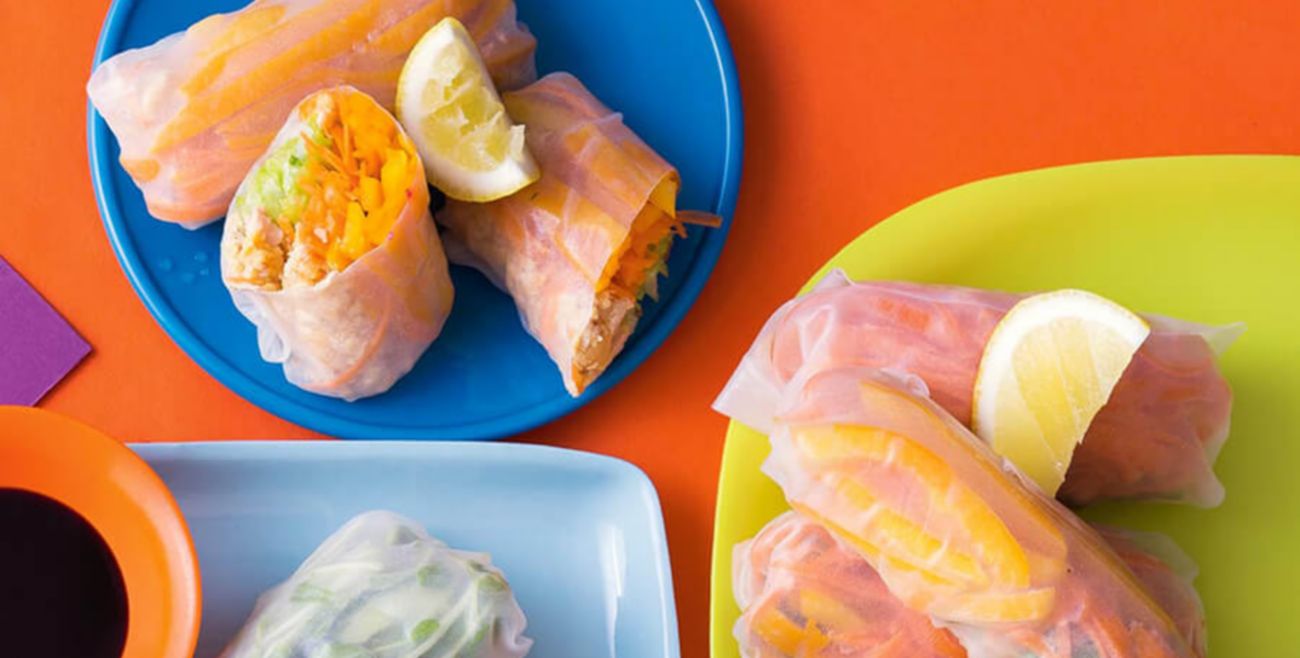 Tuna, Carrot & Capsicum Rice Paper Rolls Recipe | Woolworths