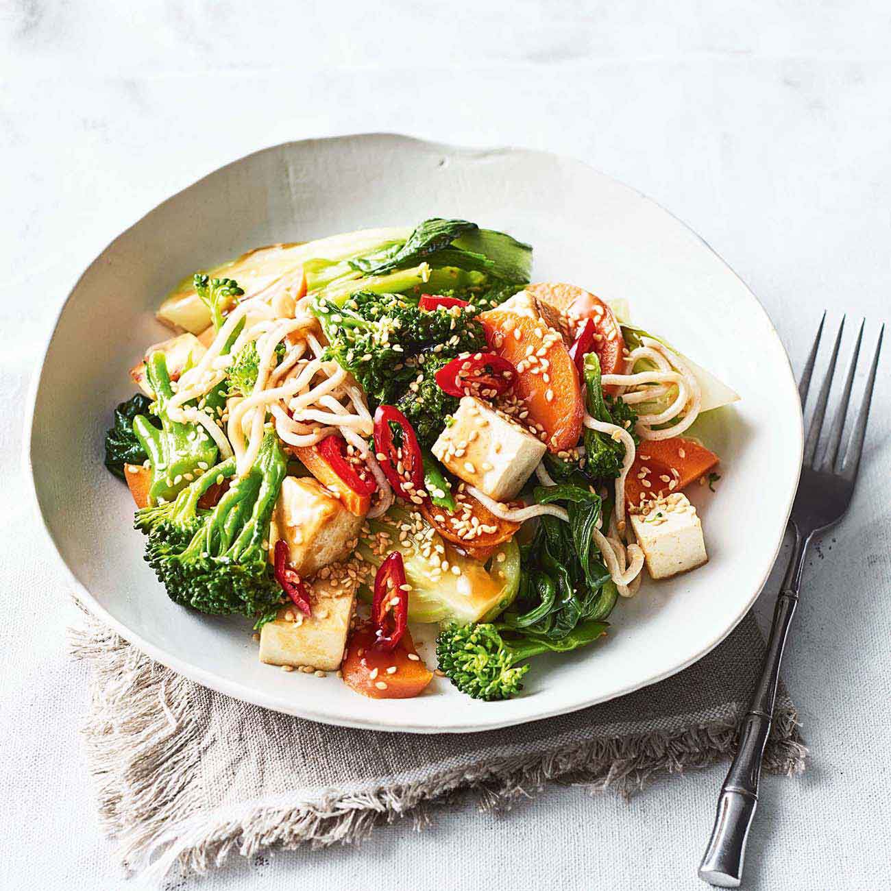 Wok-Tossed Tofu With Asian Greens & Sesame Recipe | Woolworths