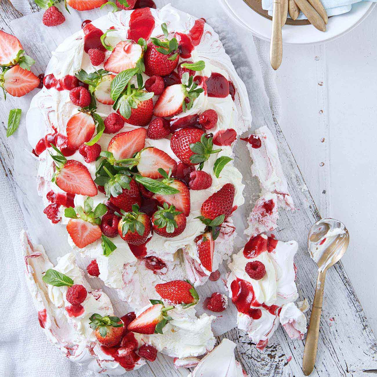 Rustic Party Pavlova Recipe | Woolworths
