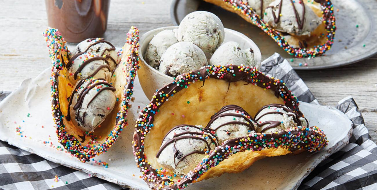 Waffle Taco Ice Cream