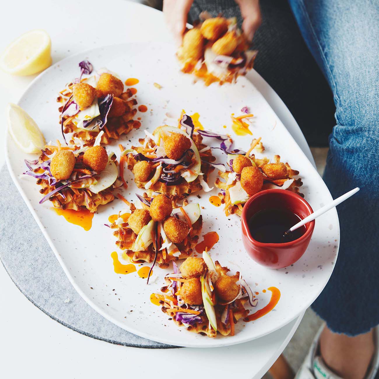 Crunchy Chicken Waffle Stacks Recipe | Woolworths