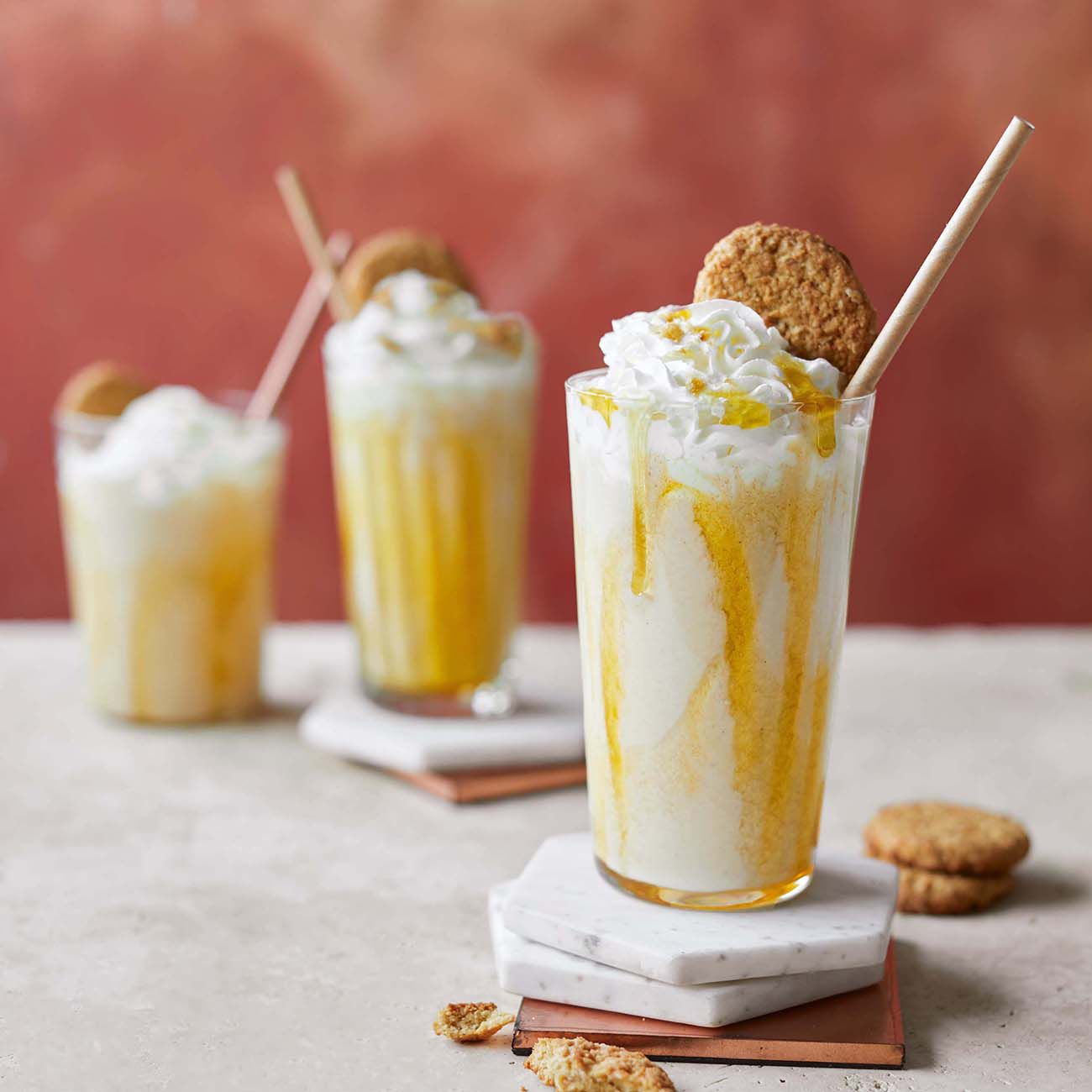 Vanilla & Golden Syrup Thickshakes Recipe | Woolworths
