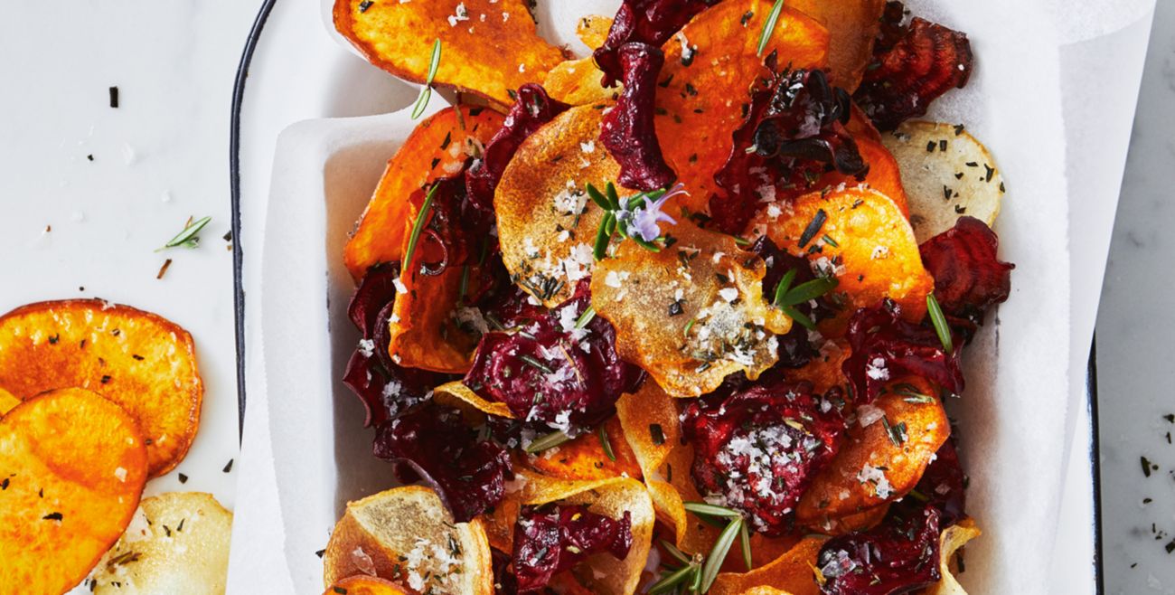 Vegetable crisps with rosemary salt Recipe | Woolworths