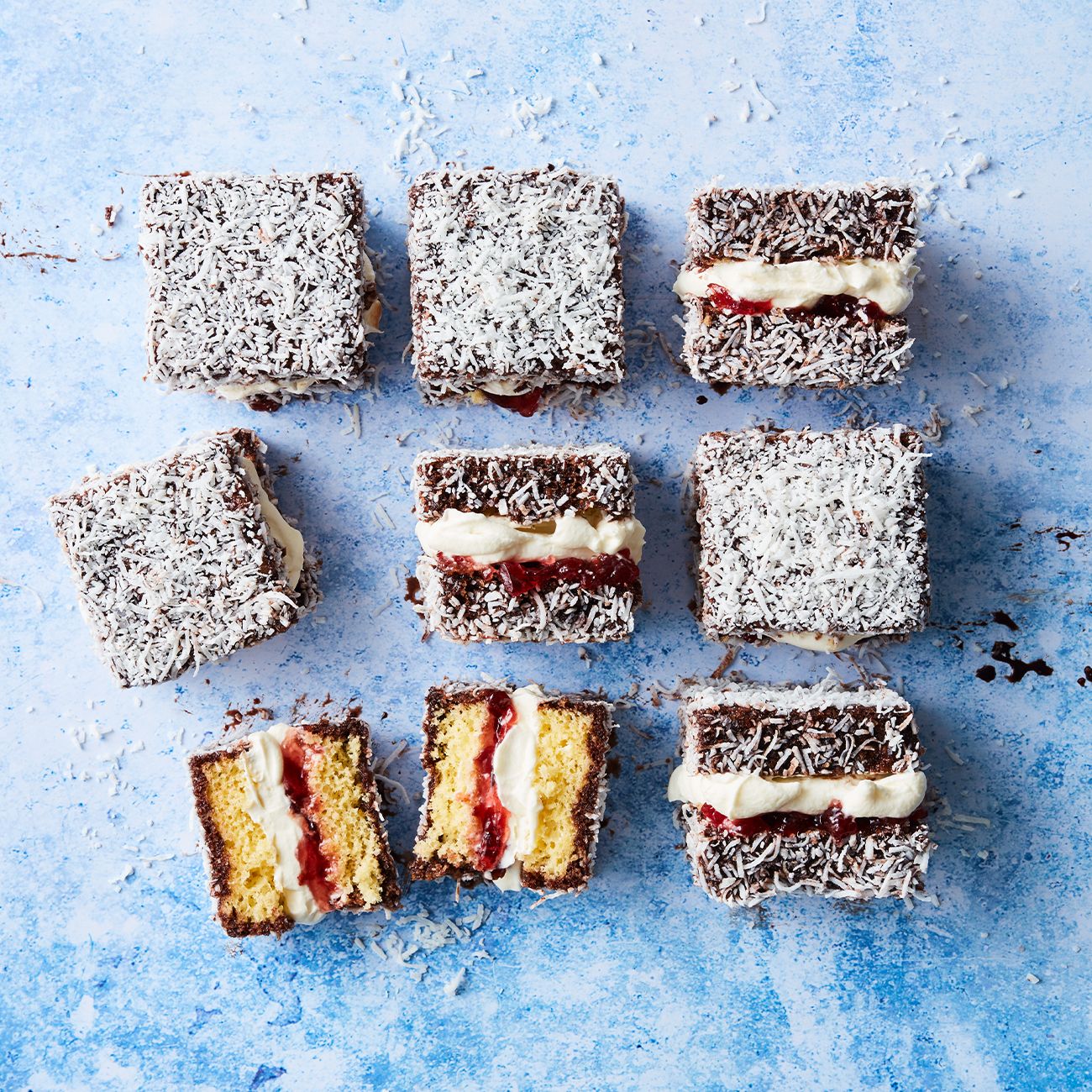 Lamingtons With Cherry Jam & Cream Recipe | Woolworths
