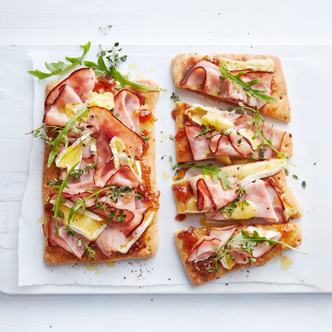 Ham & Brie Flatbreads Recipe | Woolworths