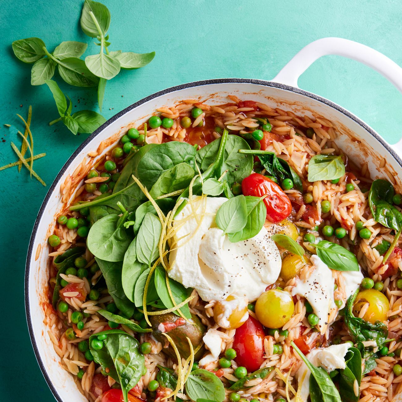 One-dish Risoni with Tomato & Basil Recipe | Woolworths