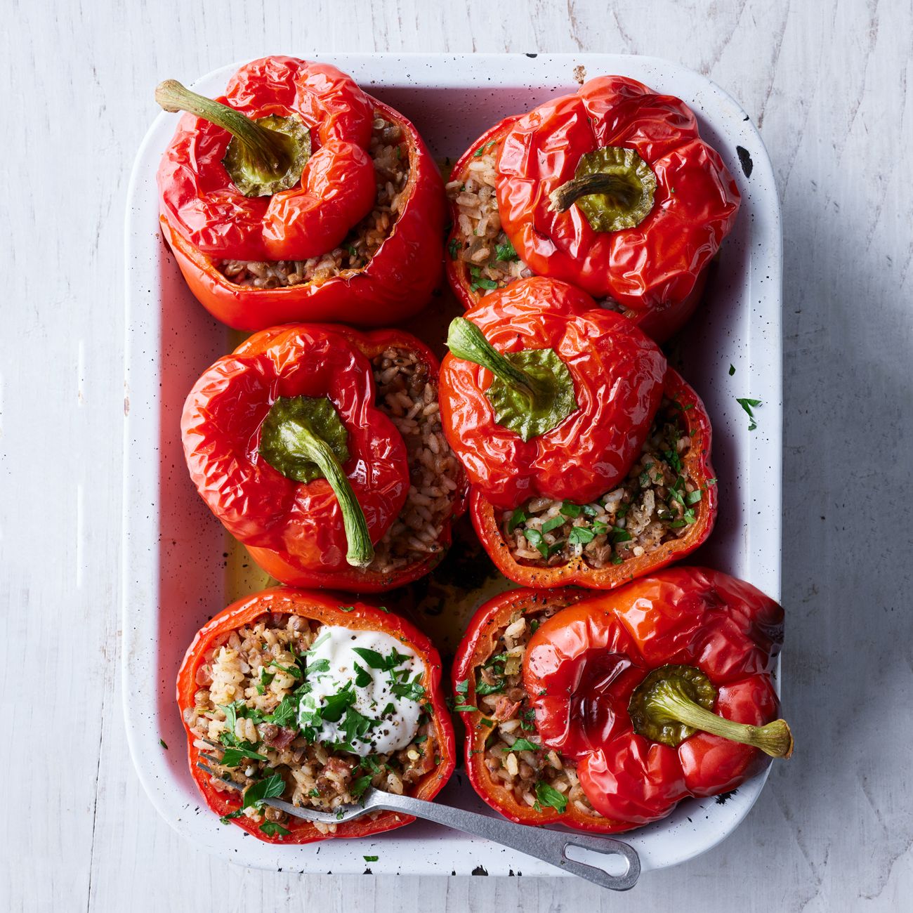 Stuffed Roasted Capsicums Recipe | Woolworths