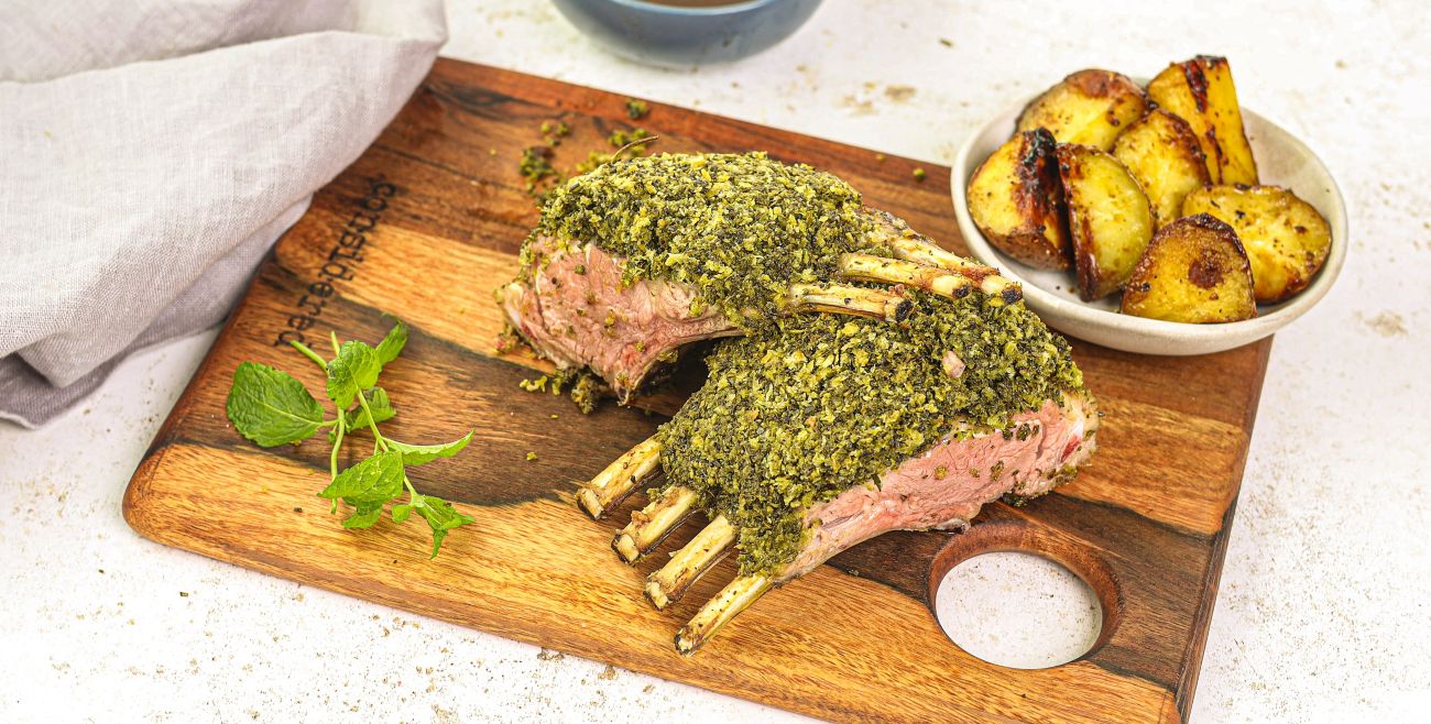 Rack Of Lamb with A Herb Crust Recipe | Woolworths