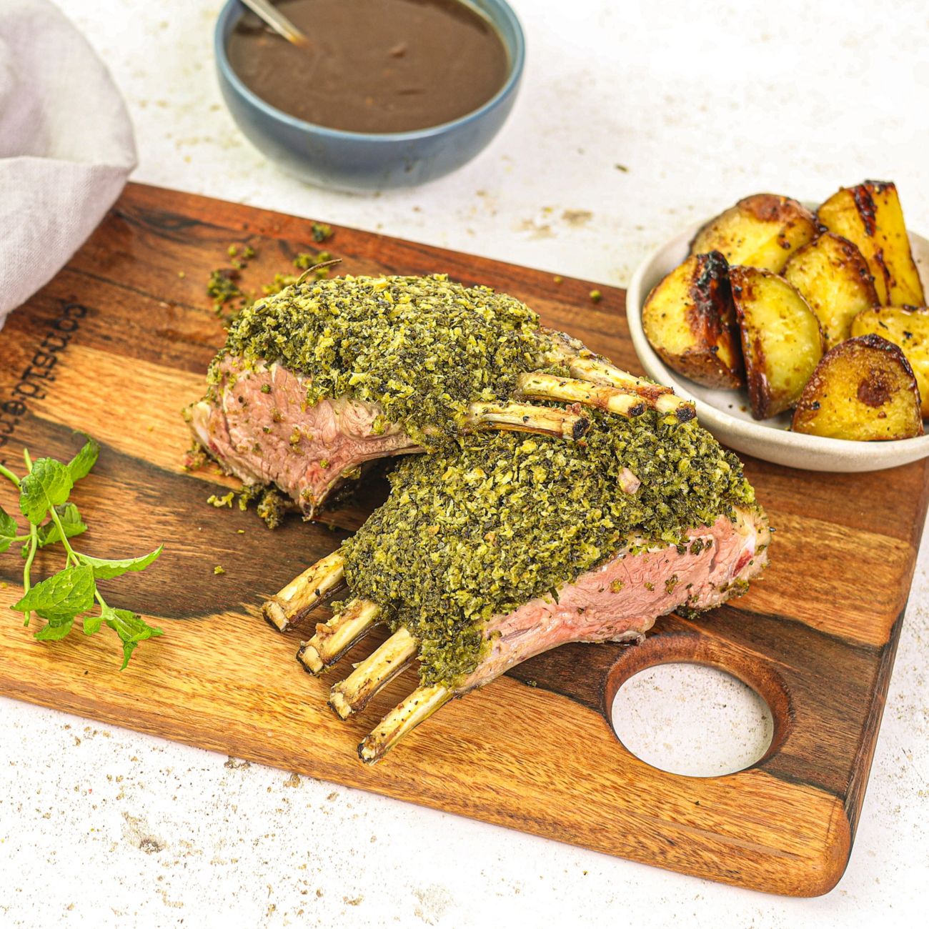 Rack Of Lamb with A Herb Crust Recipe | Woolworths