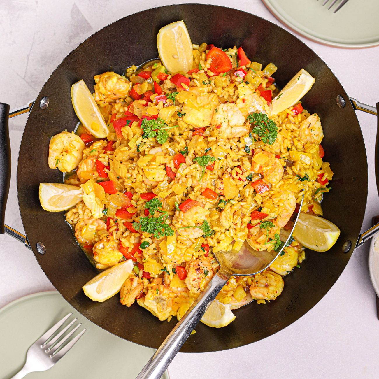 Spicy Seafood Paella Recipe | Woolworths