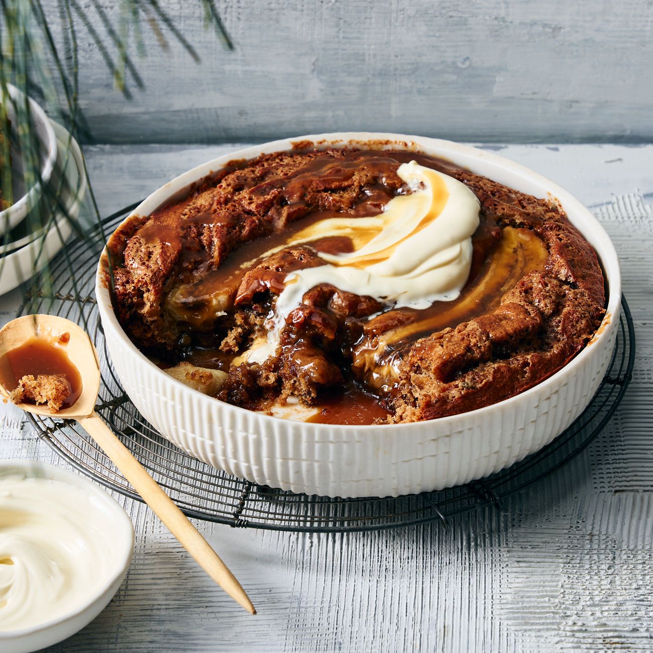 Sticky date banana pudding with toffee sauce Recipe | Woolworths
