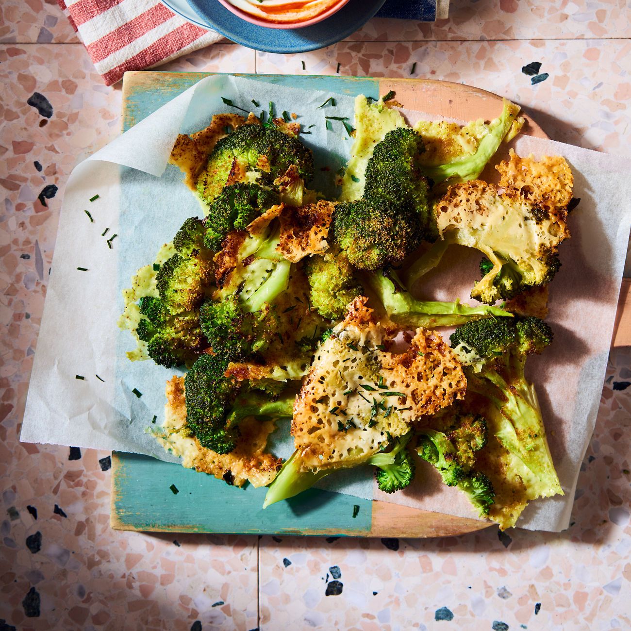 Smashed parmesan broccoli chips Recipe | Woolworths