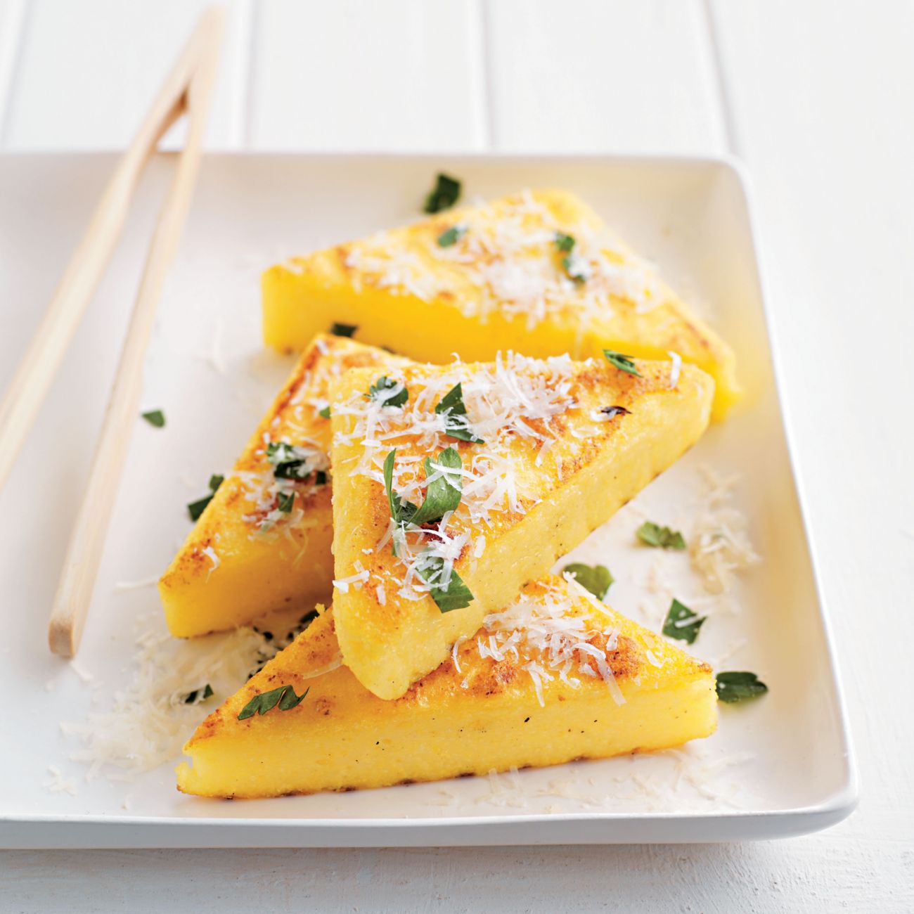 Chargrilled Polenta Triangles Recipe | Woolworths