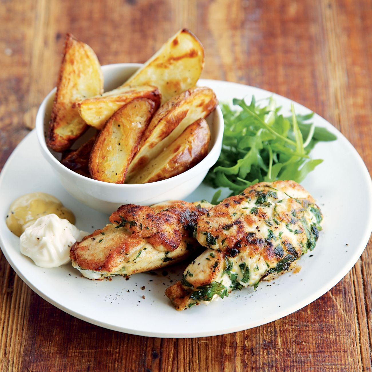 Chicken & Rustic Chips Recipe | Woolworths