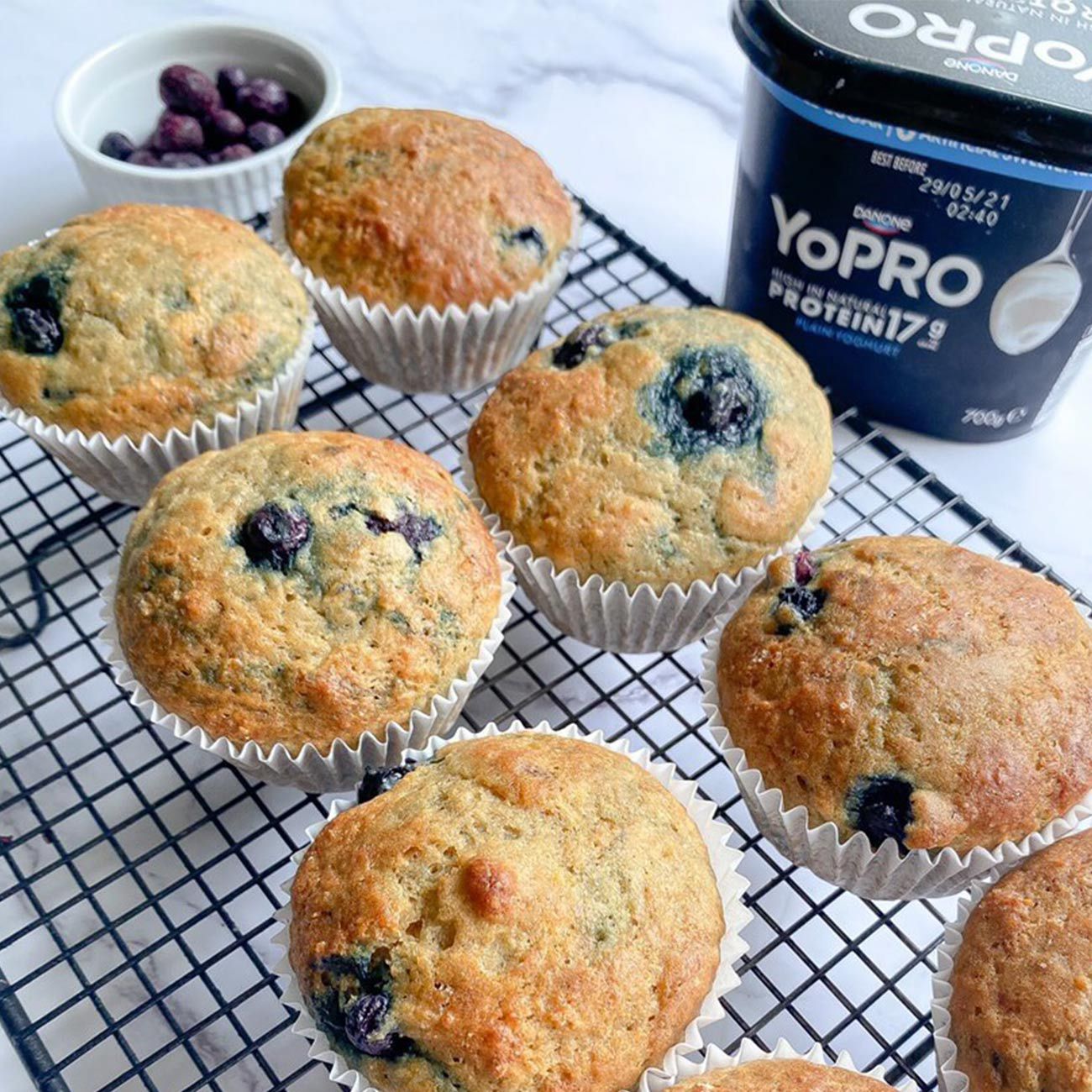 YoPRO Blueberry Muffins Recipe | Woolworths