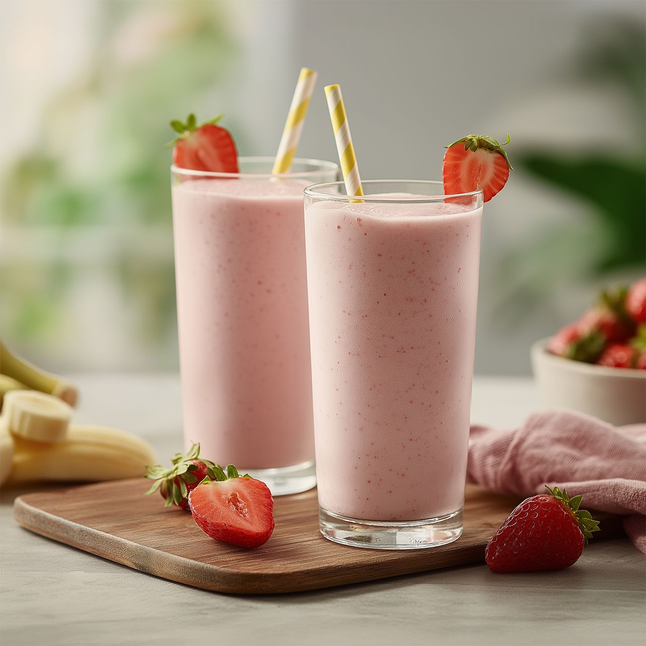 Zymil Lactose Free Strawberry and Banana Smoothie Recipe | Woolworths