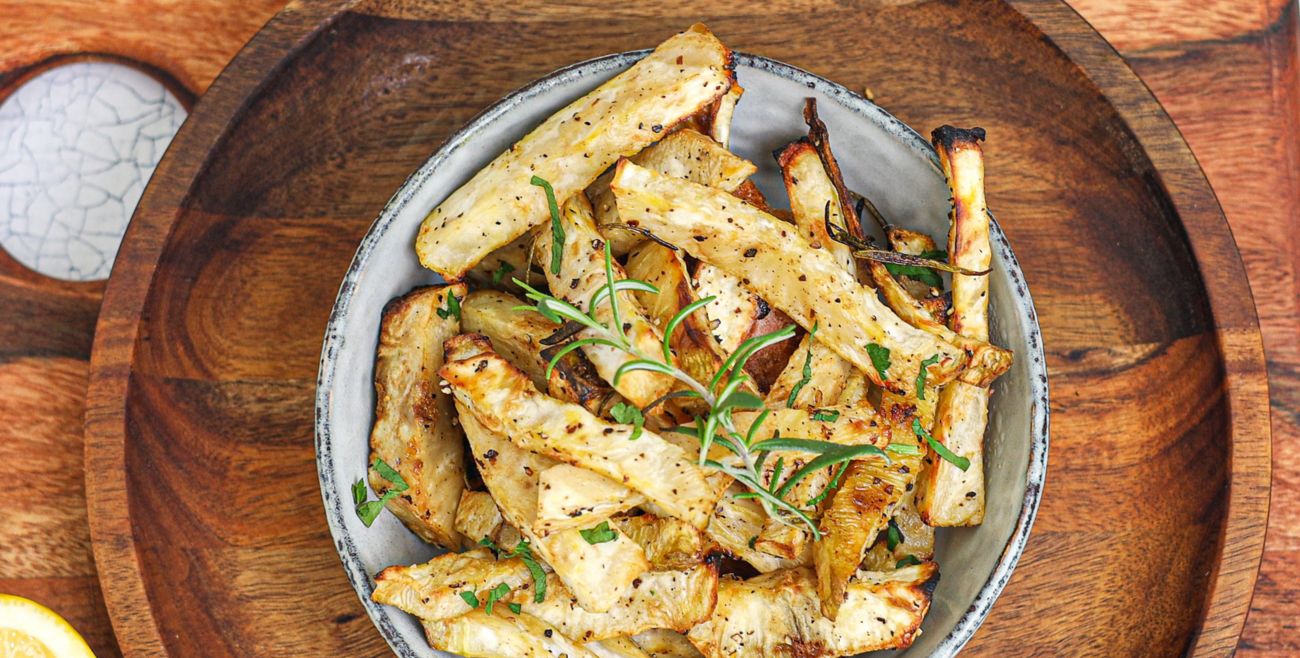 Fries Celeriac Roast Celeriac With Lemon (Oven Or Air Fryer) Cooking