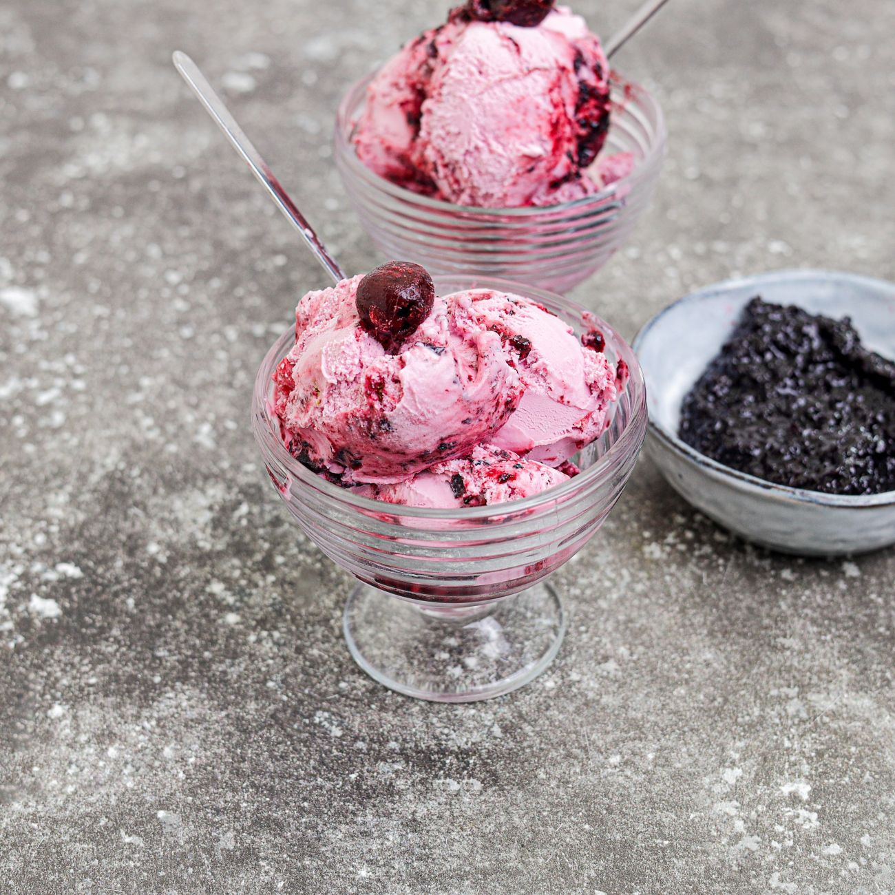 Cherry Ripple & Almond Ice Cream Recipe | Woolworths
