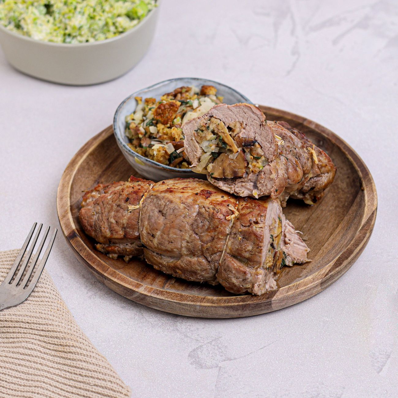 Chestnut & Sage Stuffed Pork Fillet Recipe | Woolworths