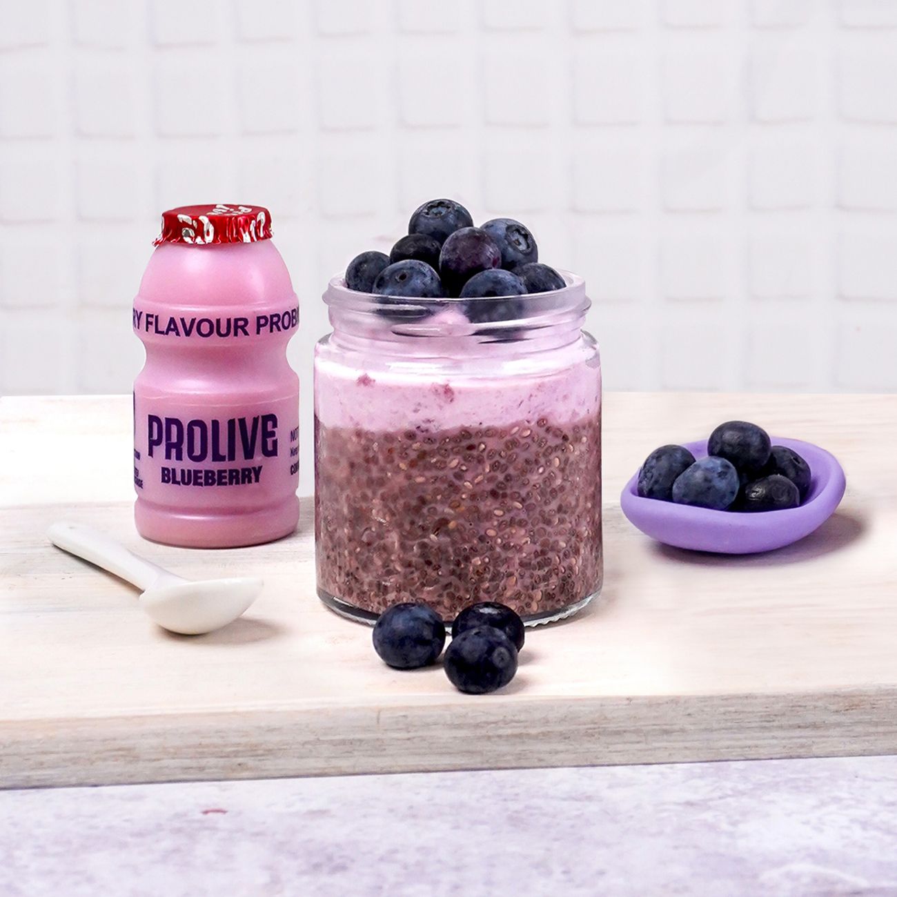 Prolive Probiotic Blueberry Chia Pots Recipe | Woolworths