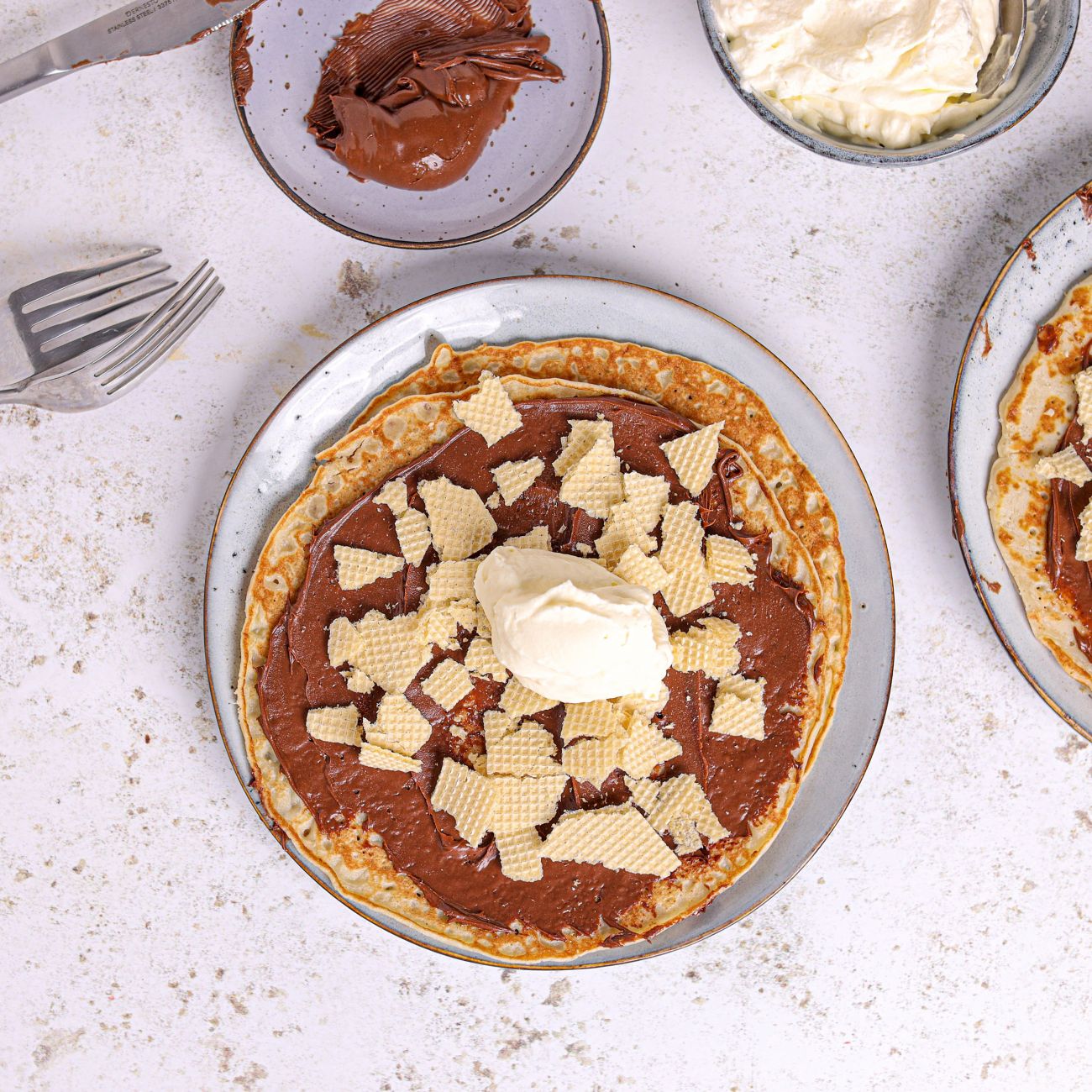 Crêpe with Hazelnut Spread & Wafers Recipe | Woolworths