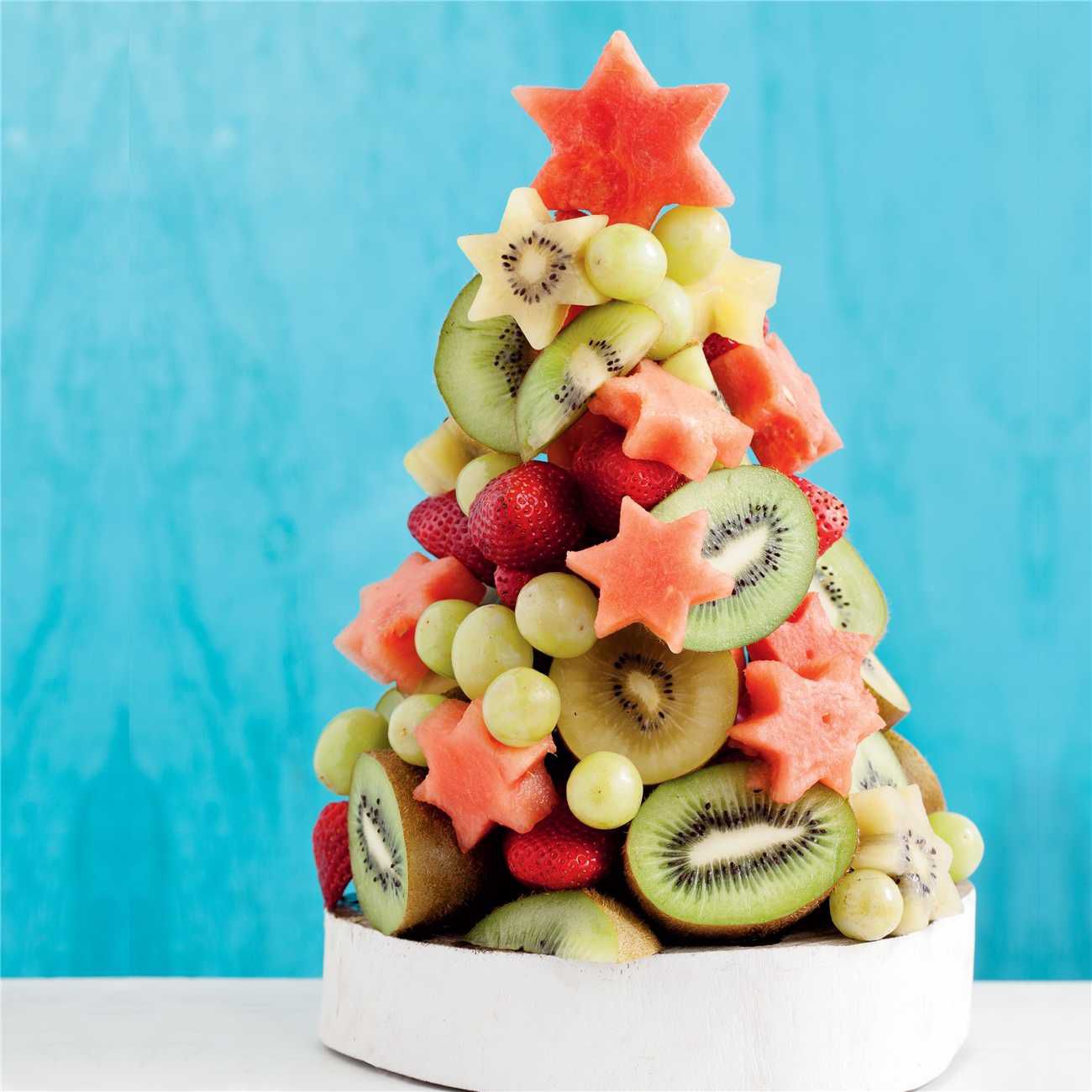 Fruit Tray Christmas Tree
