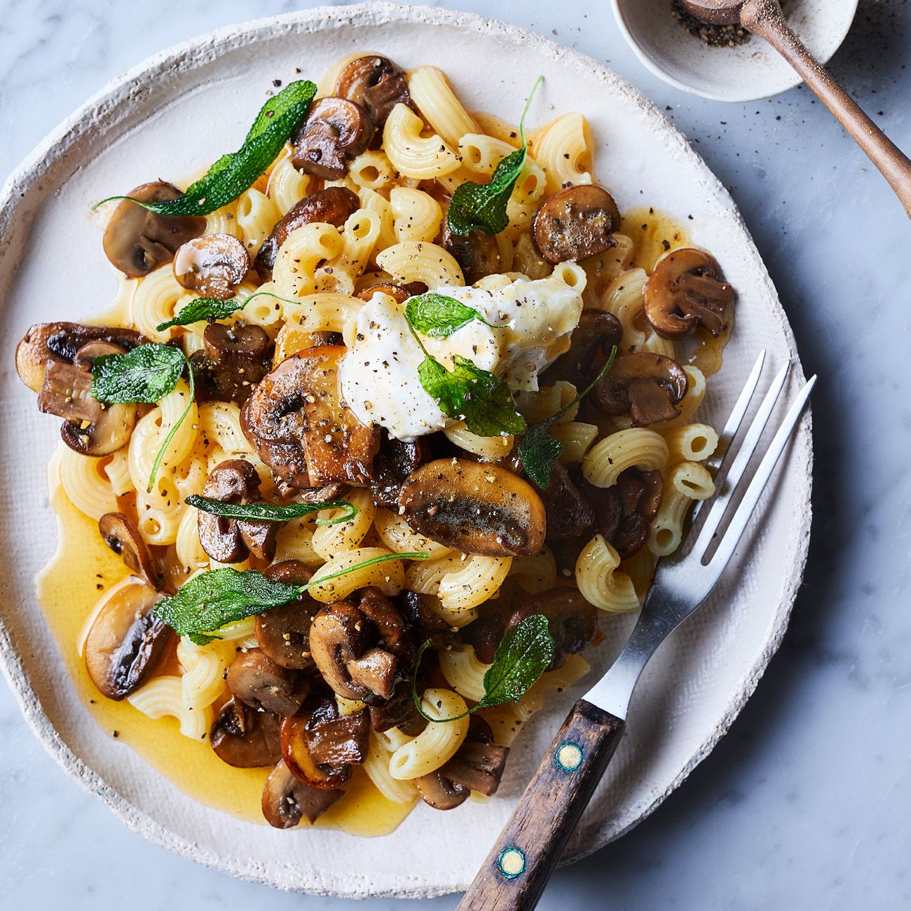 Burnt Butter, Mushroom & Sage Pasta Recipe | Woolworths