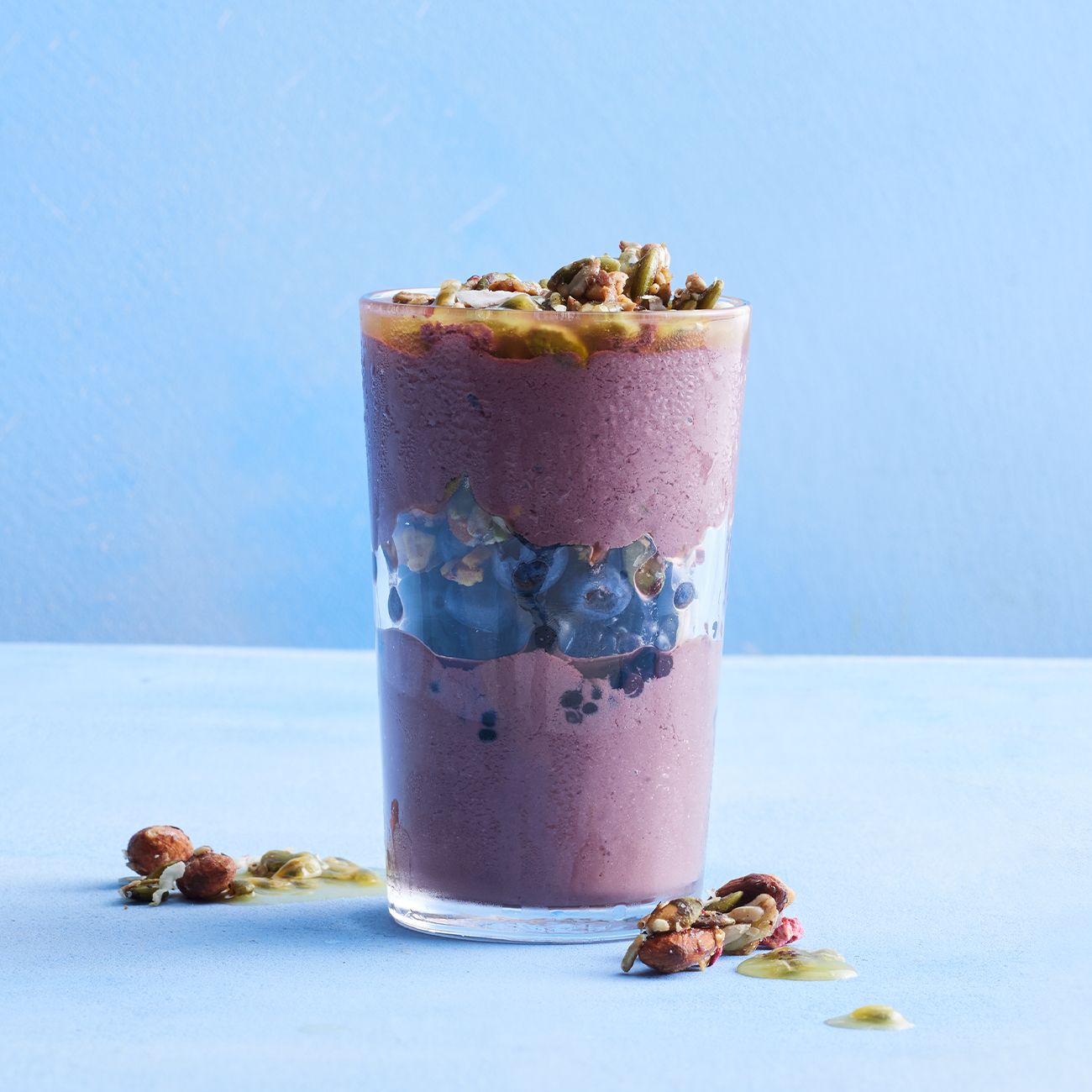 Acai, Blueberry & Granola Smoothie Recipe | Woolworths