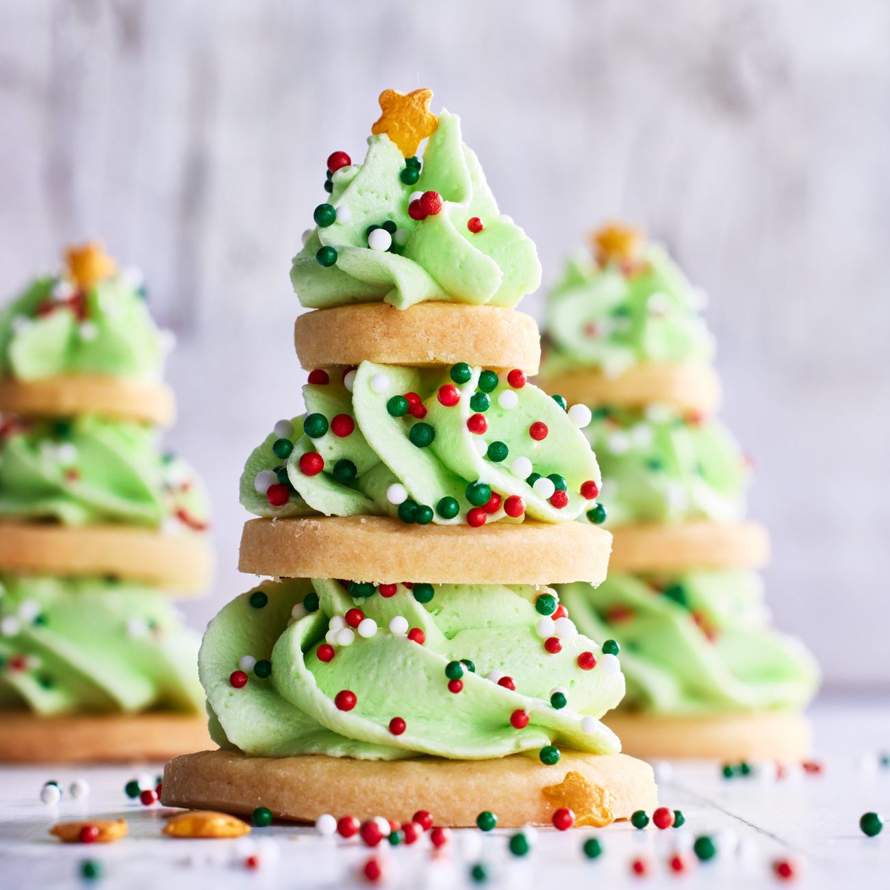 Christmas Tree Cookie Stacks Recipe | Woolworths