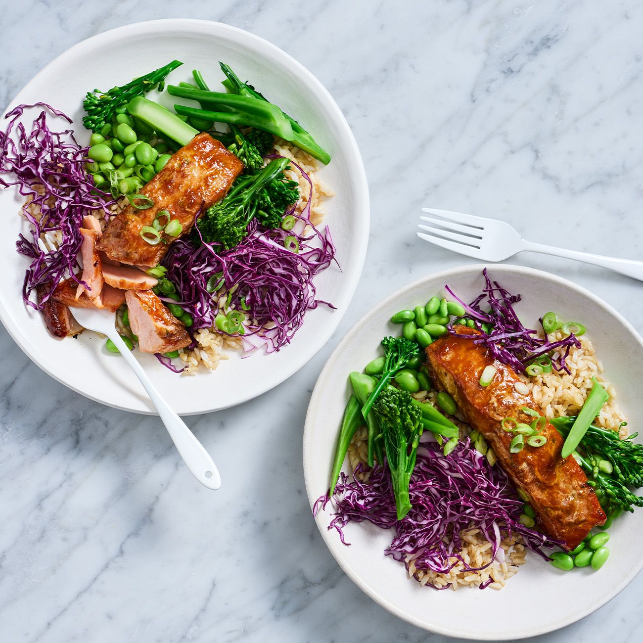 Miso & Maple Salmon with Broccolini & Rice Recipe | Woolworths