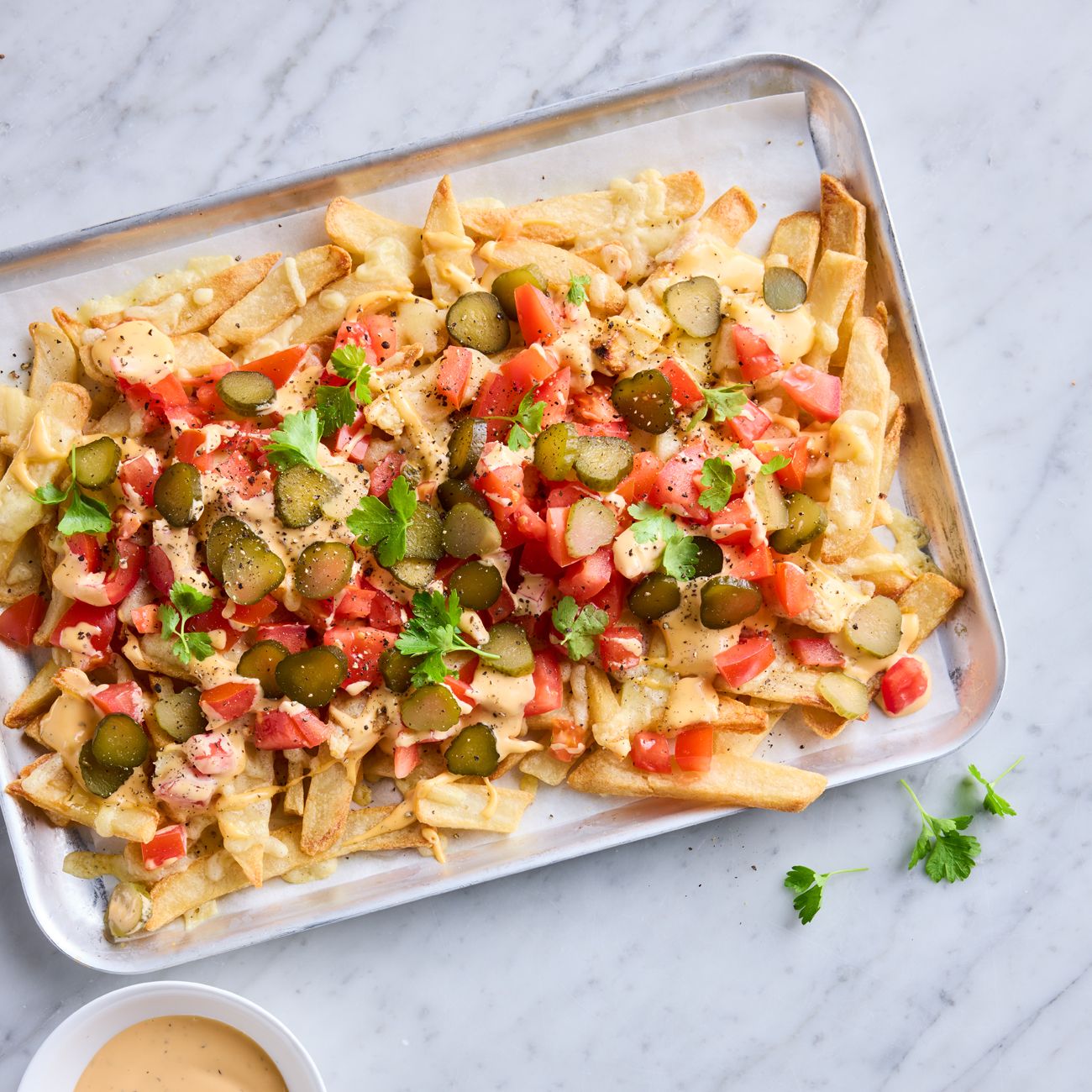 Burger-style Loaded Fries Recipe | Woolworths