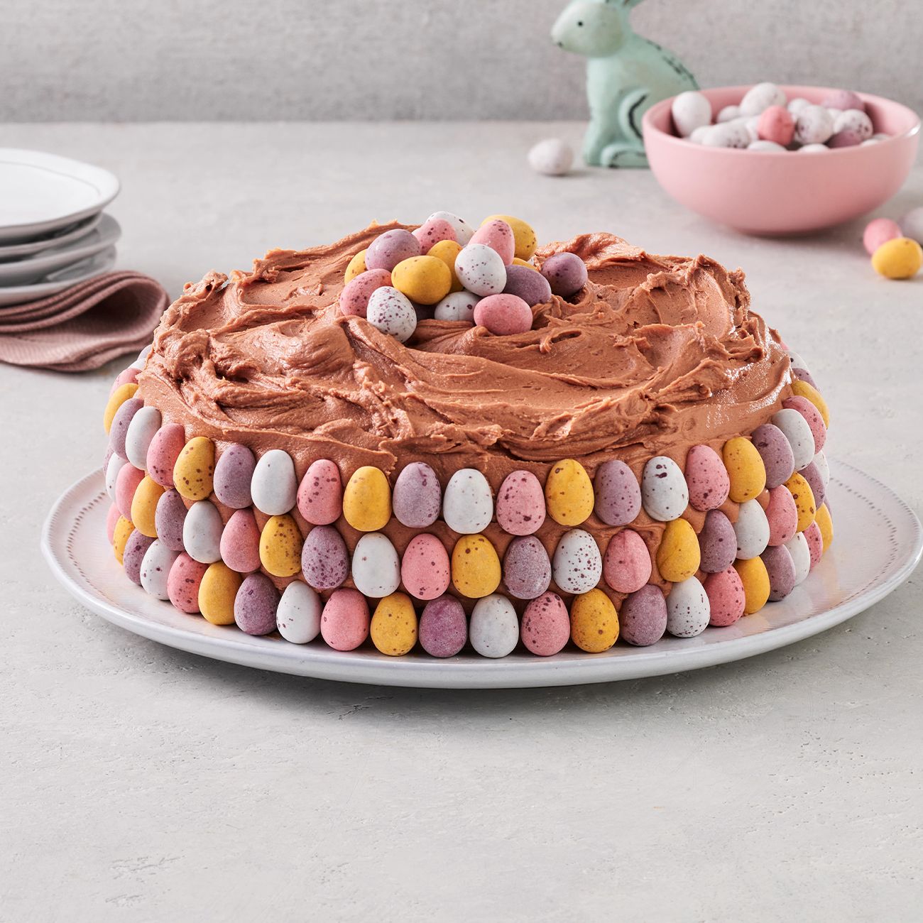 Double chocolate mini egg cake Recipe | Woolworths
