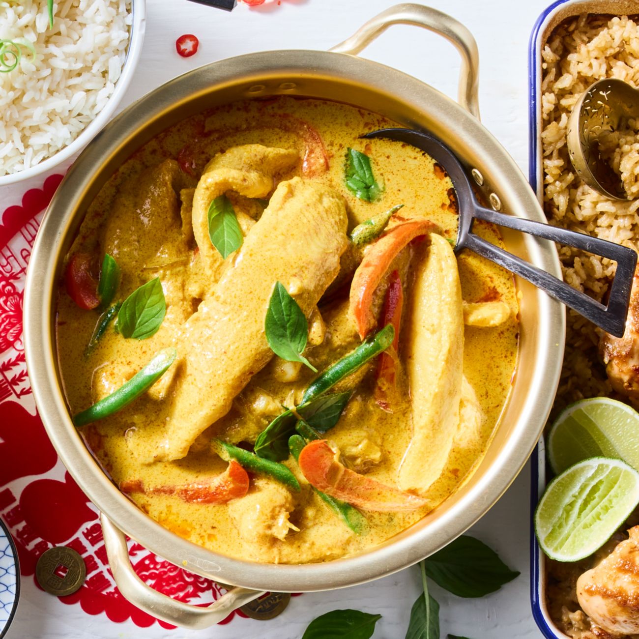 Thai yellow fish curry with rice Recipe | Woolworths