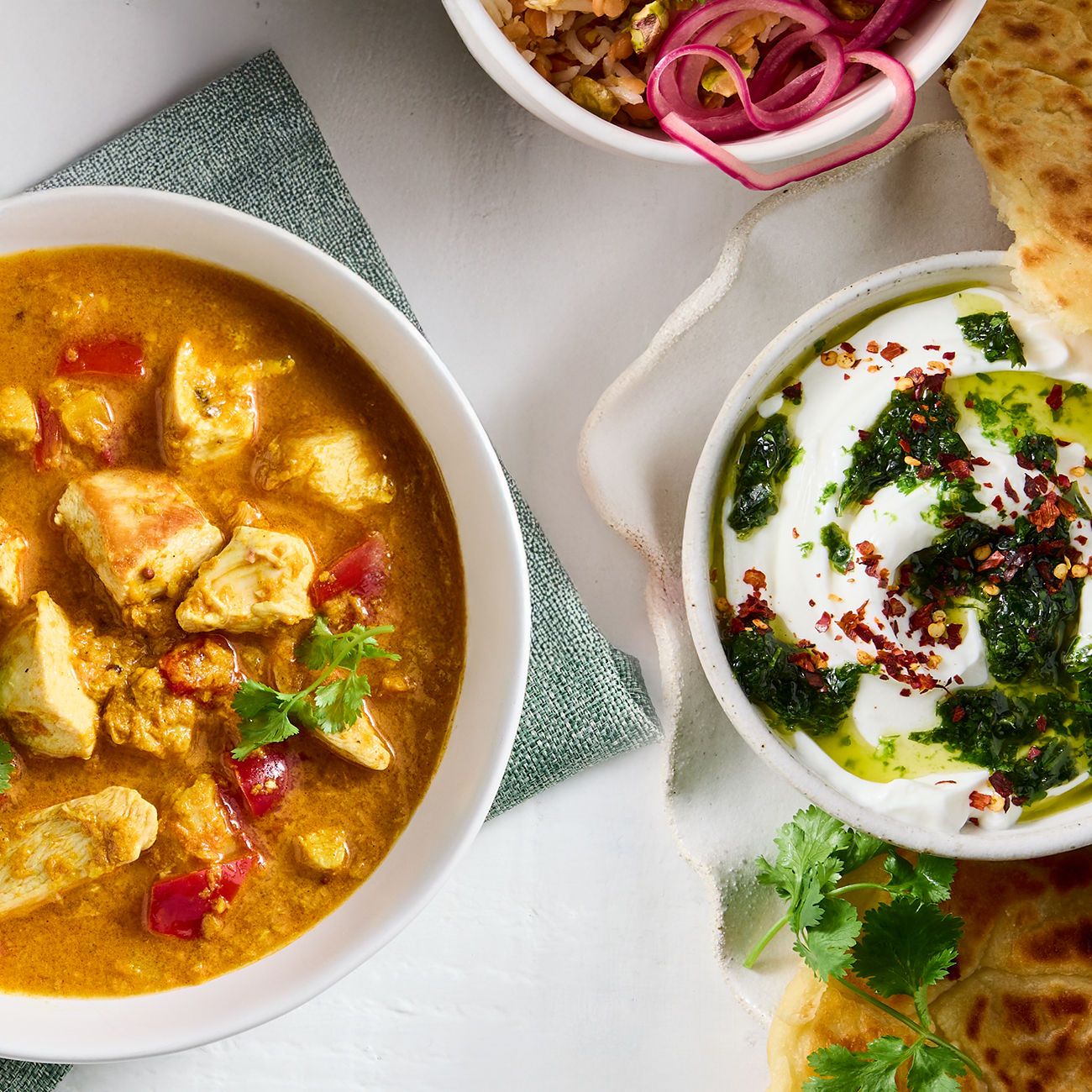 Coconut chicken curry with garlic labneh Recipe | Woolworths