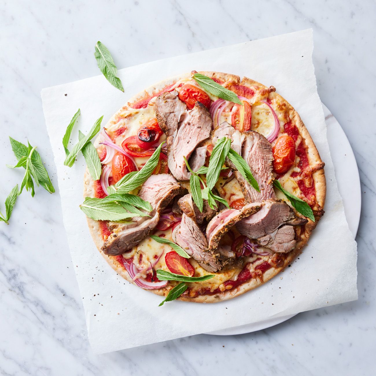 Lamb Pizza with Red Onion & Mint Recipe | Woolworths