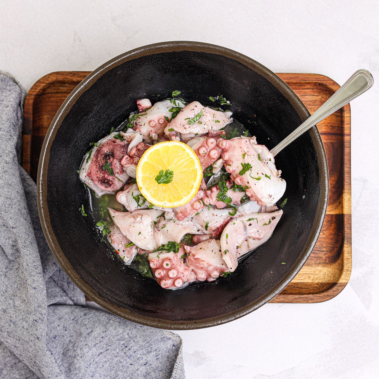 Lemon & Garlic Octopus Salad Recipe | Woolworths