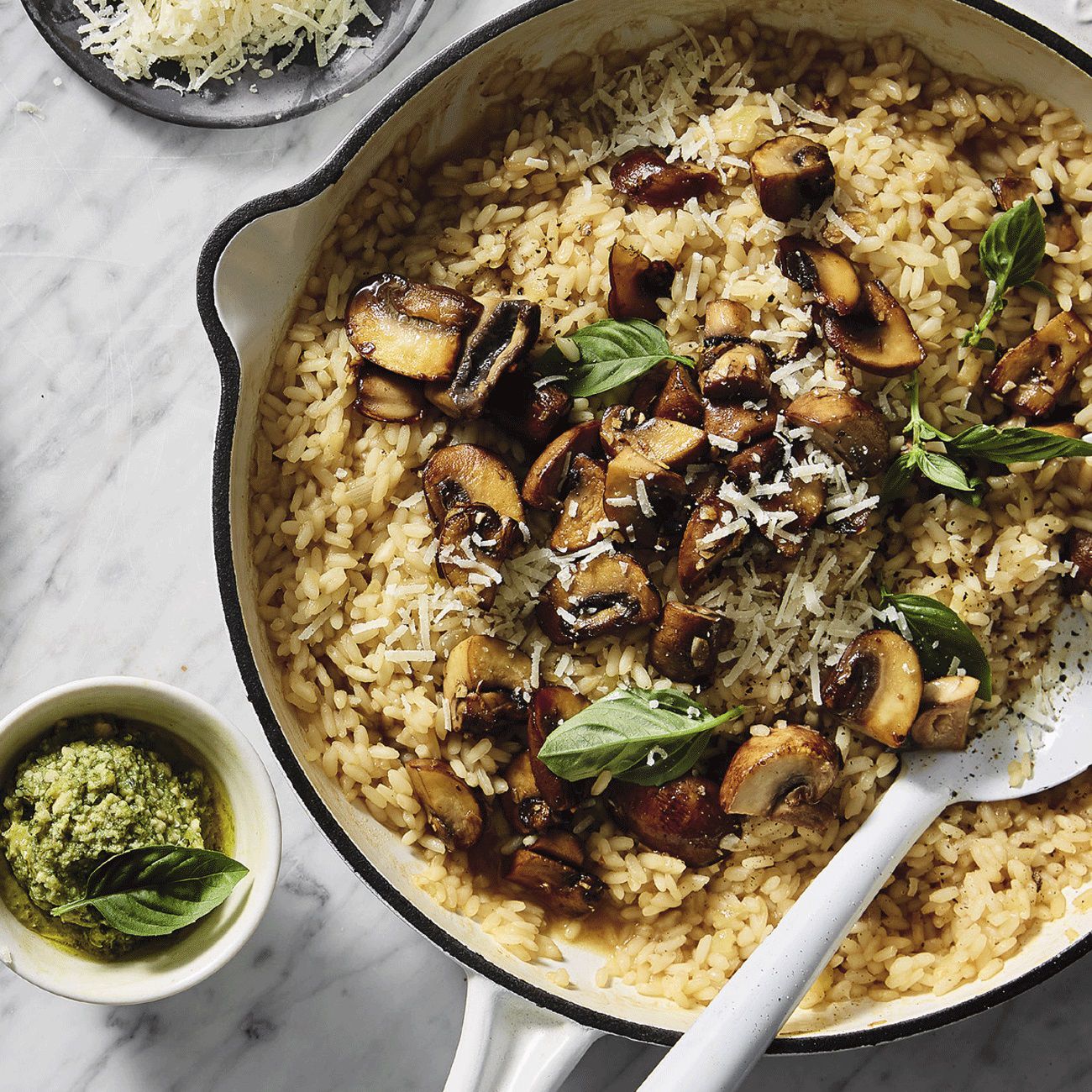 Mushroom And Pesto Risotto Recipe | Woolworths