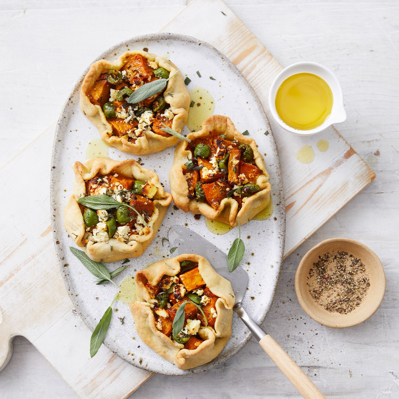 Roast Pumpkin & Olive Free-Form Tarts Recipe | Woolworths