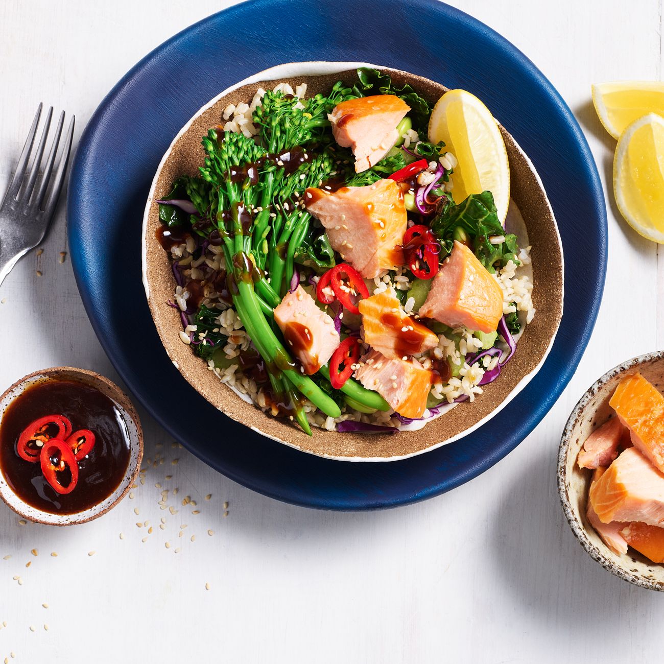 Salmon & Brown Rice Salad Recipe | Woolworths